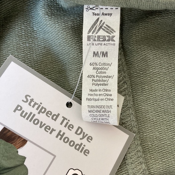 RBX | Tops | New Rbx Sage Green Tie Dye Stripe Hoodie | Poshmark